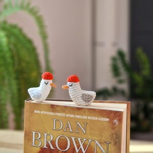 Crochet Seagull Bookmark – Cute Bird Bookmark, Ocean Theme Gift, Beach ...