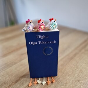 Crochet Bookmark Pattern Bundle – Colorful Chicken, Pinwheel & Seagull ...