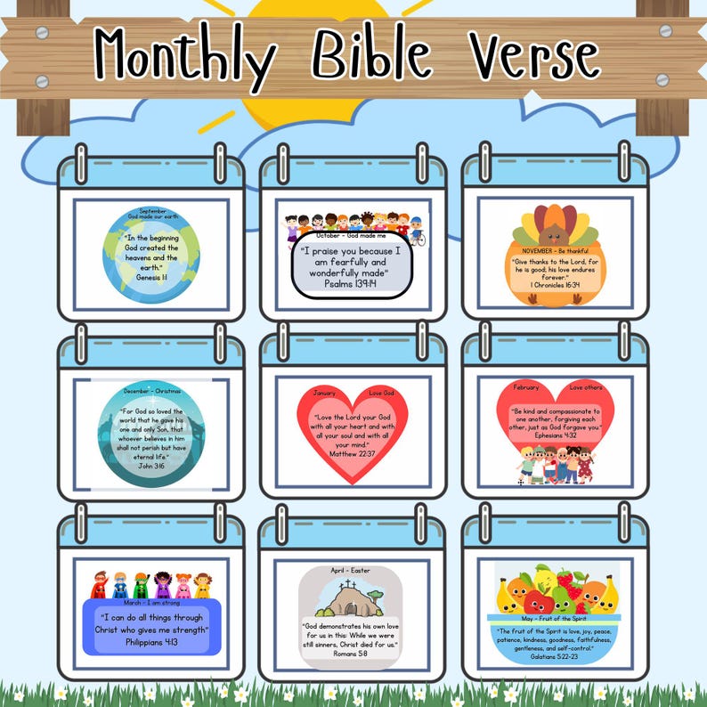 Monthly Bible Verse - Etsy