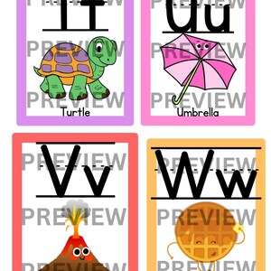 Rainbow Alphabet Posters-classroom Decor - Etsy