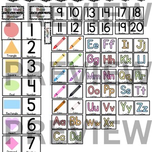 Focus Wall With Dolch Sight Word for Preschool Through 1st - Etsy