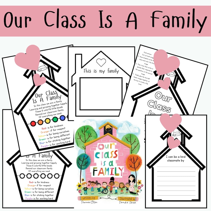 Our Class is Family Anchor Chart - Etsy