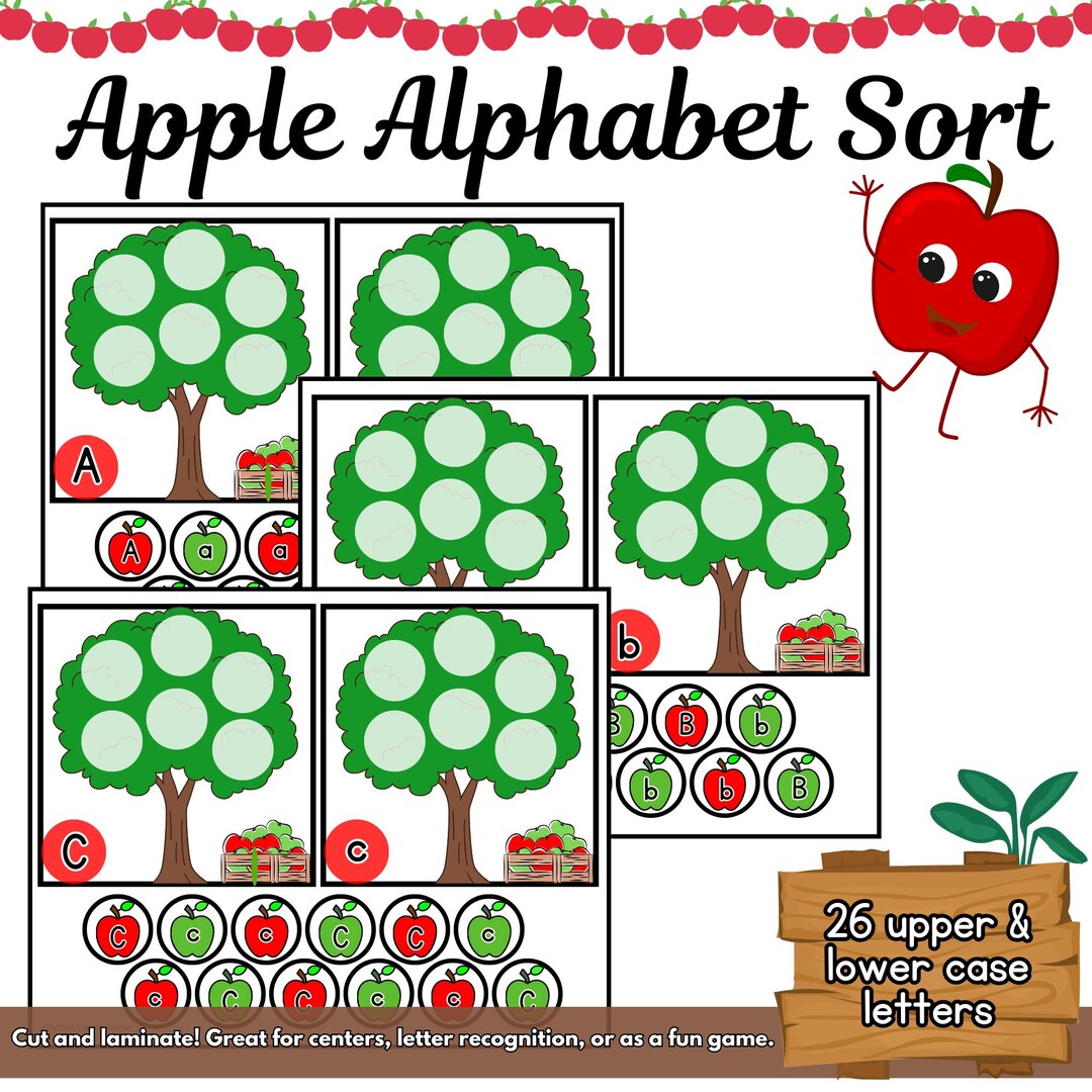 Apple Alphabet Sort - Etsy