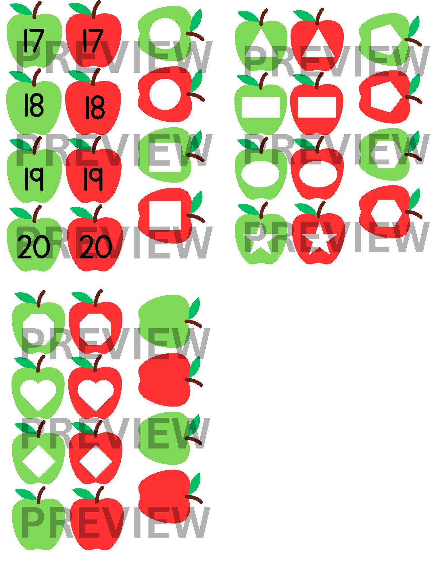 Apple Pie Sensory Bin | Alphabet, Shapes & Colors Hands-on Activity - Etsy