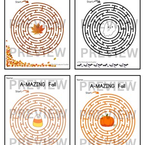 Fall and Halloween Activity Pack - Etsy