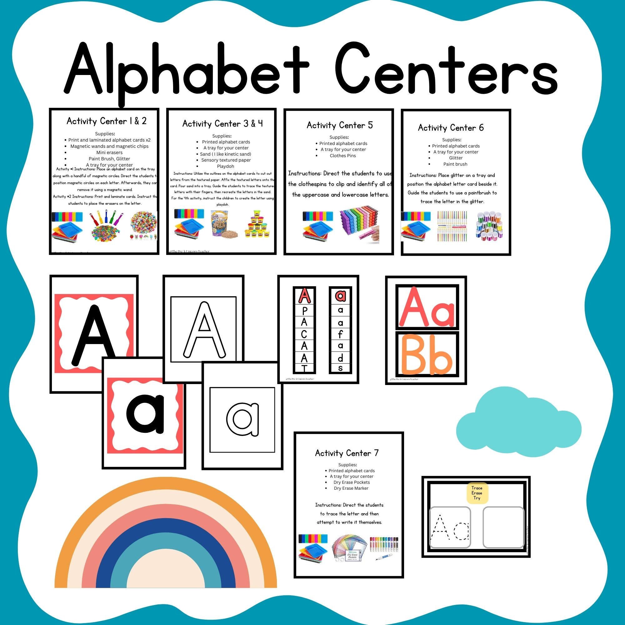 Alphabet, Letter of the Week Multi-sensory Centers - Etsy