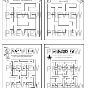 Fall and Halloween Activity Pack - Etsy