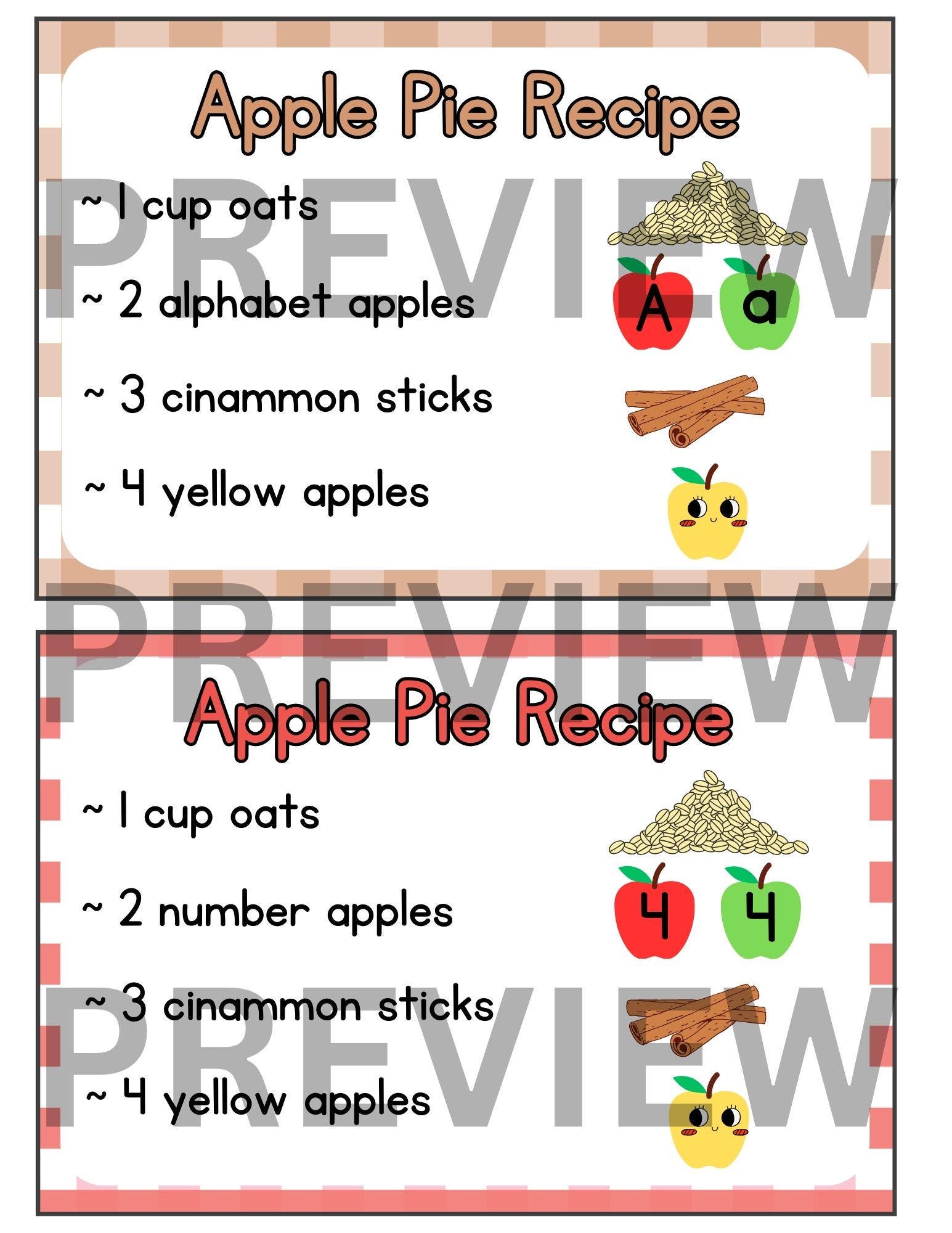 Fall Themed, Apple Pie Sensory Bin - Etsy