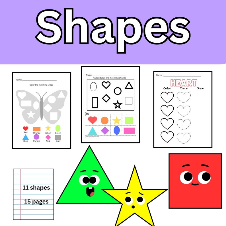 Shapes Activities Worksheets | Hands-on Geometry Practice for Early ...