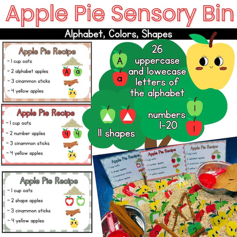 Fall Themed, Apple Pie Sensory Bin - Etsy