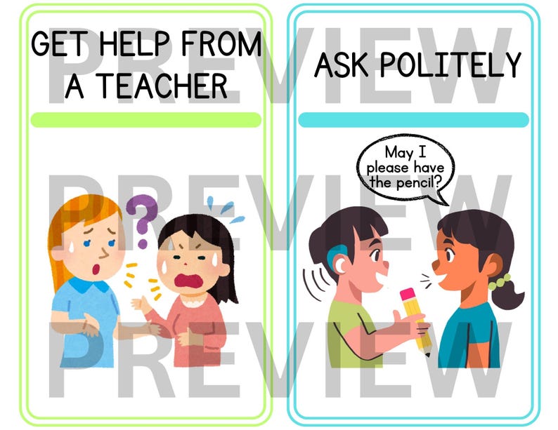 Social Emotional Problem-solving Posters | SEL Classroom Visuals - Etsy