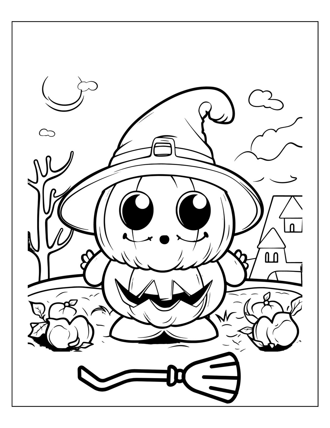 30 Printable Halloween Coloring Pages - Etsy