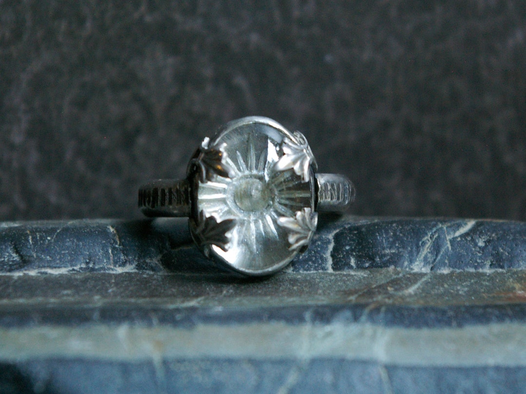 Overcast Sky Reverse Intaglio Ring Size 8 1/2 - Etsy