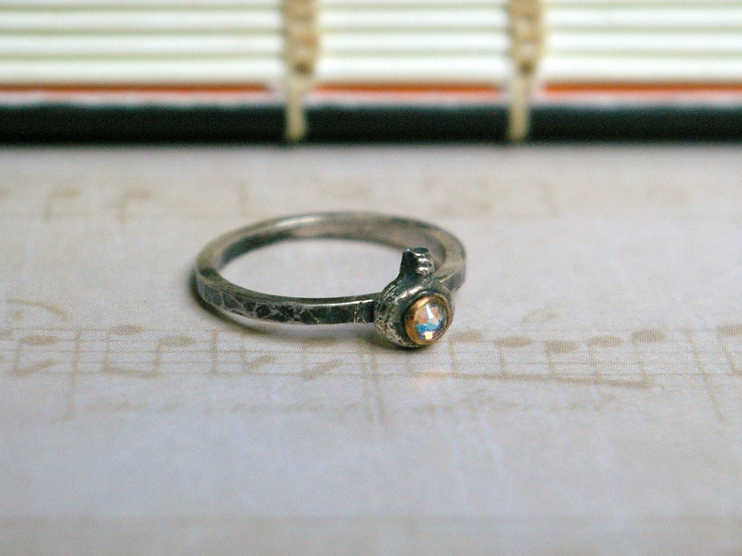 Elixir of Life Recycled Sterling Silver Stacking Ring Size 7 1/4 - Etsy