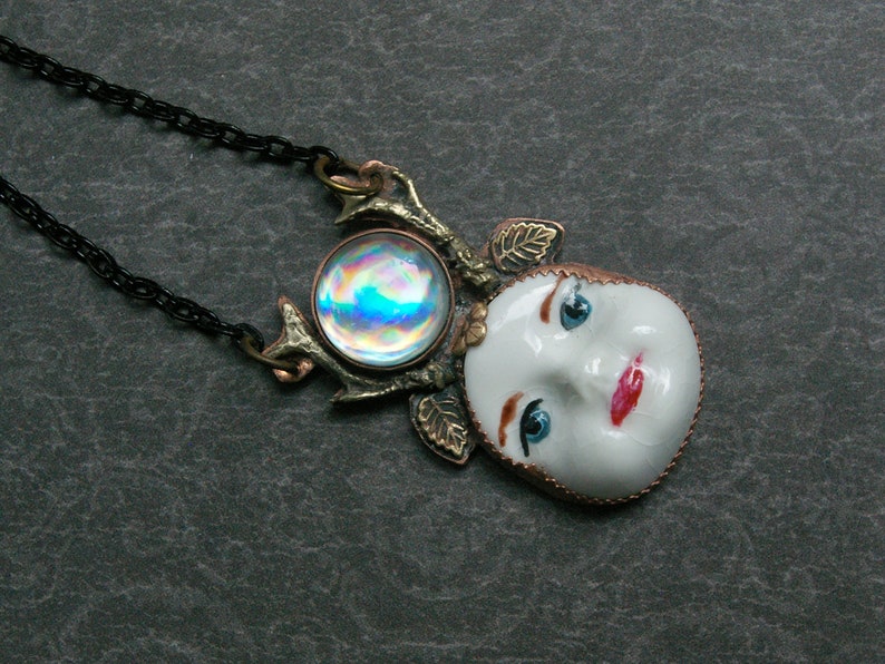 Fairypunk Necklace, Weirdcore Jewelry, Dryad Pendant, Recycled Copper ...