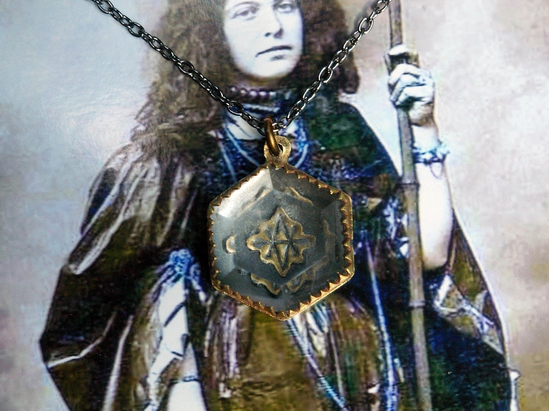 Seal of Saturn Protection Talisman, Quartz Hexagon, Hand-fabricated ...