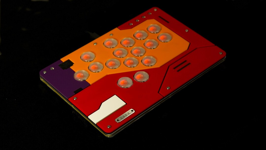 Premium Evangelion Mech Case T16 Leverless Fightstick Controller Laser ...