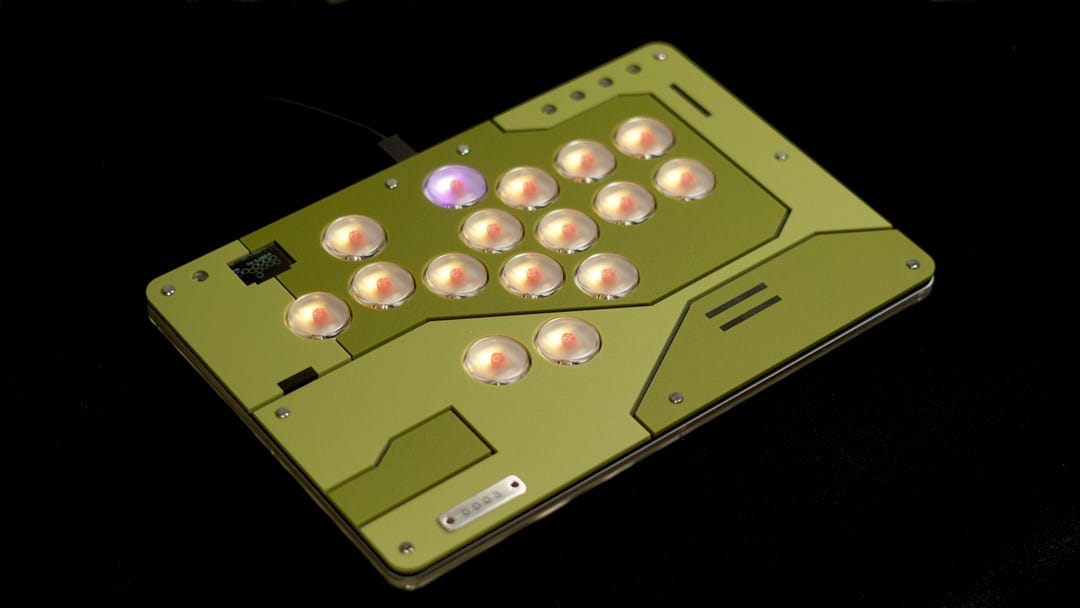 Premium Zaku Mech Case T16 Leverless Fightstick Controller Laser-cut ...