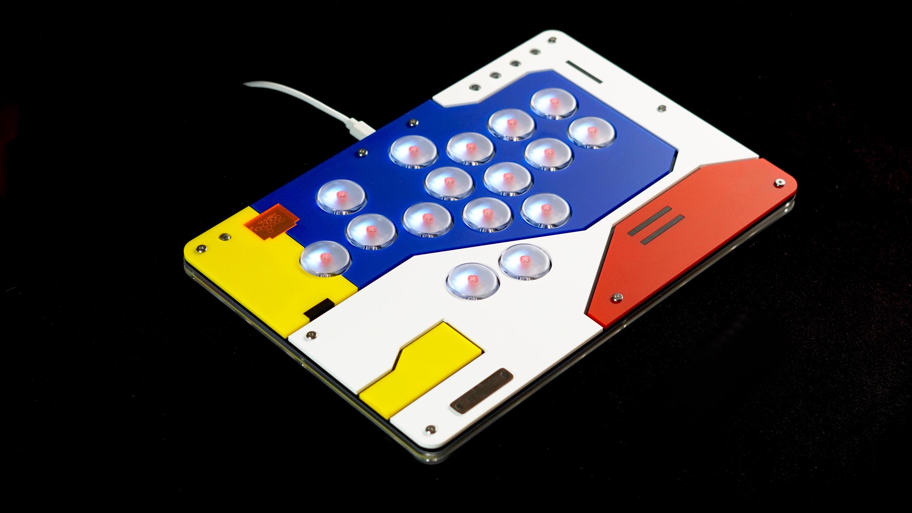 Premium Gundam Mech Case T16 Leverless Fightstick Controller Laser-cut ...