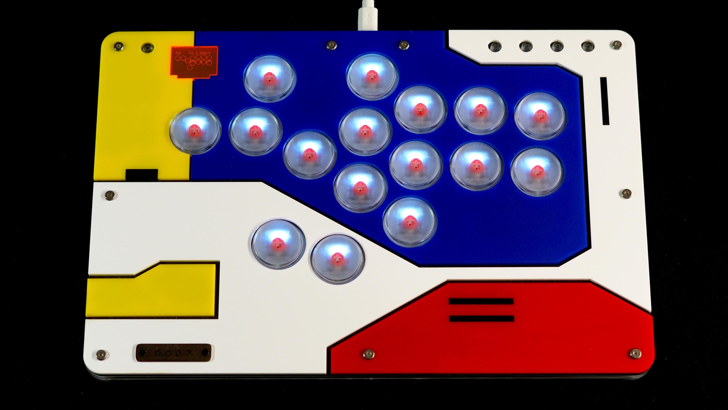 Premium Gundam Mech Case T16 Leverless Fightstick Controller Laser-cut ...