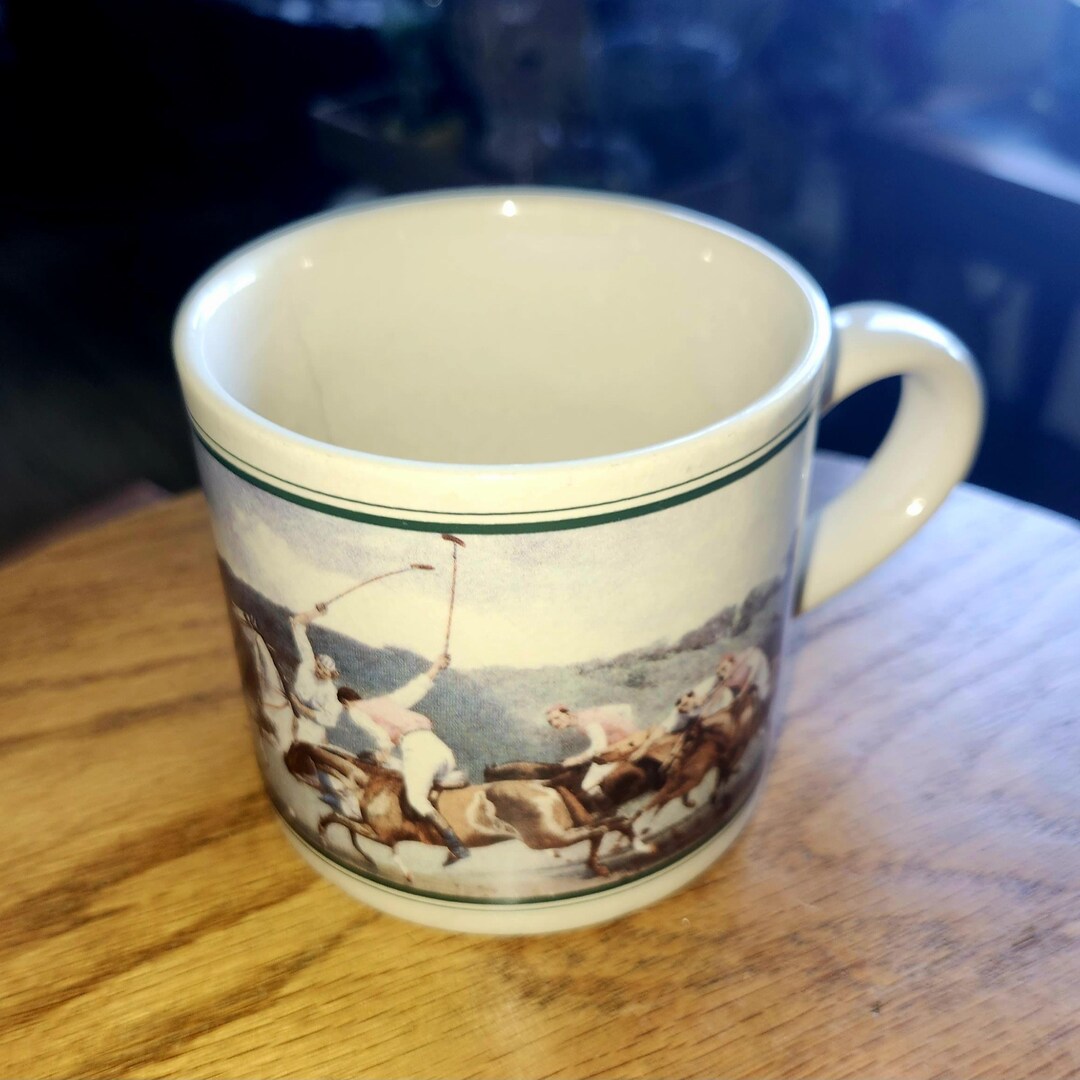 Vintage Ralph Lauren Polo Thoroughbred Horse Coffee Mug Japan - Etsy