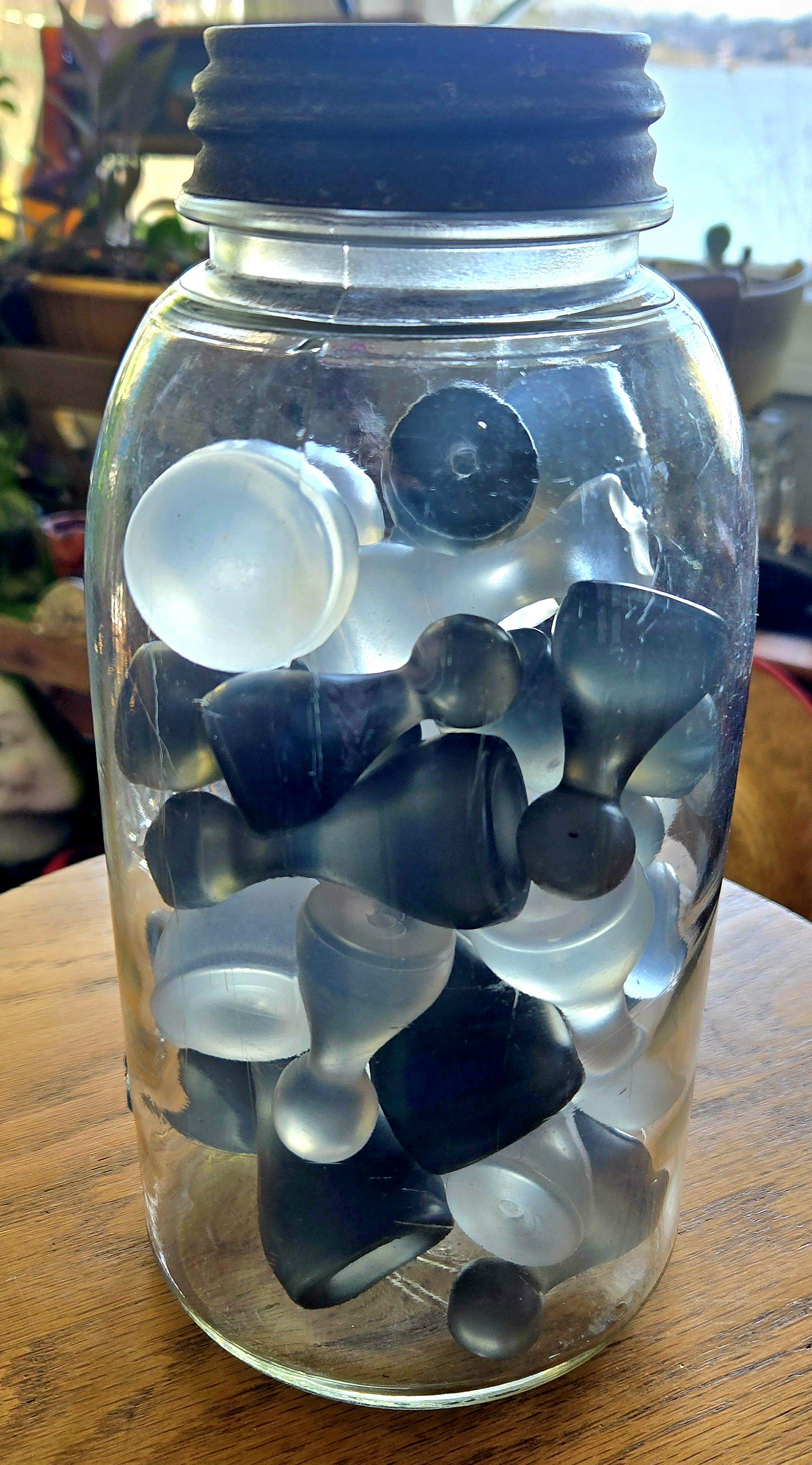 Rare Antique Half Gallon Drey Perfect Mason Jar Filled With Acrylic ...