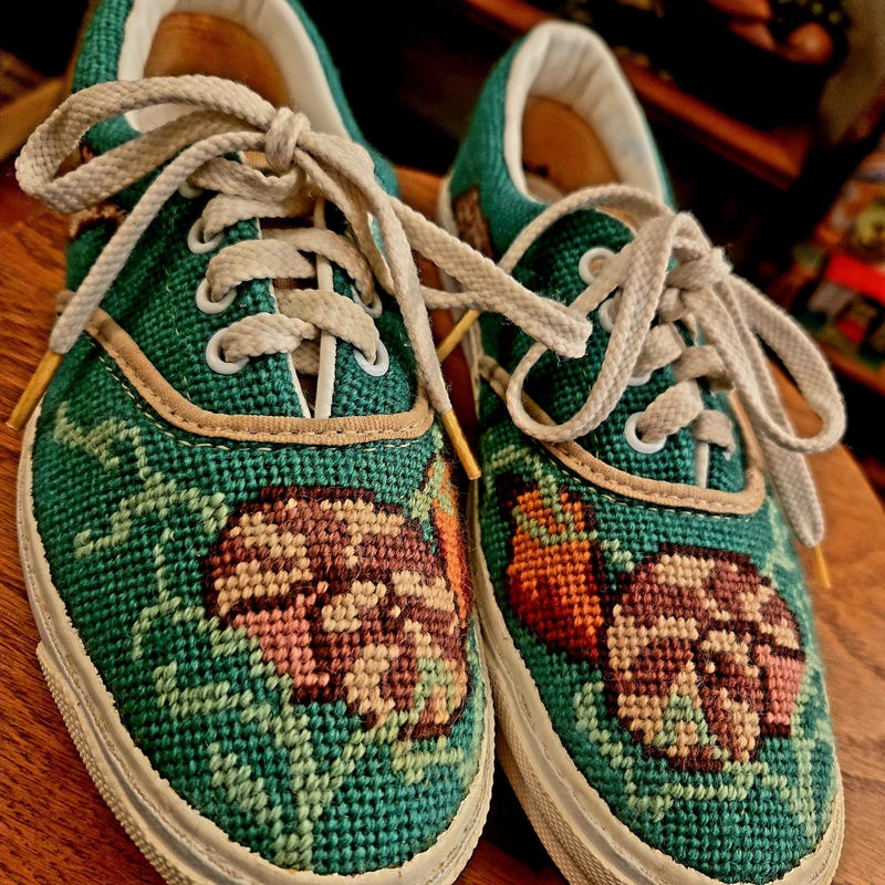 Needlepoint Shoes - Etsy