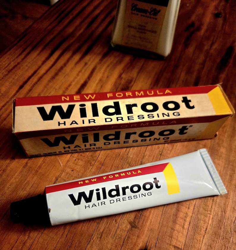 1950s / 1960s Vintage Wildroot Hair Products, Cream Oil and Hair ...