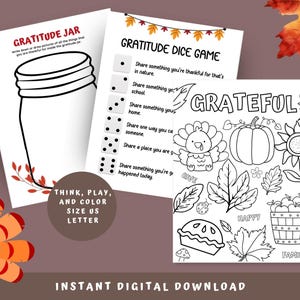 Thanksgiving Gratitude Activity Packet - Etsy