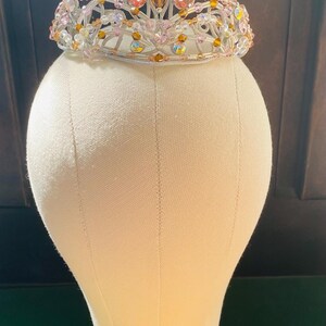 Pink + Orange Ballet Tiara/headpiece- Silver Fairy/sleeping/aurora ...