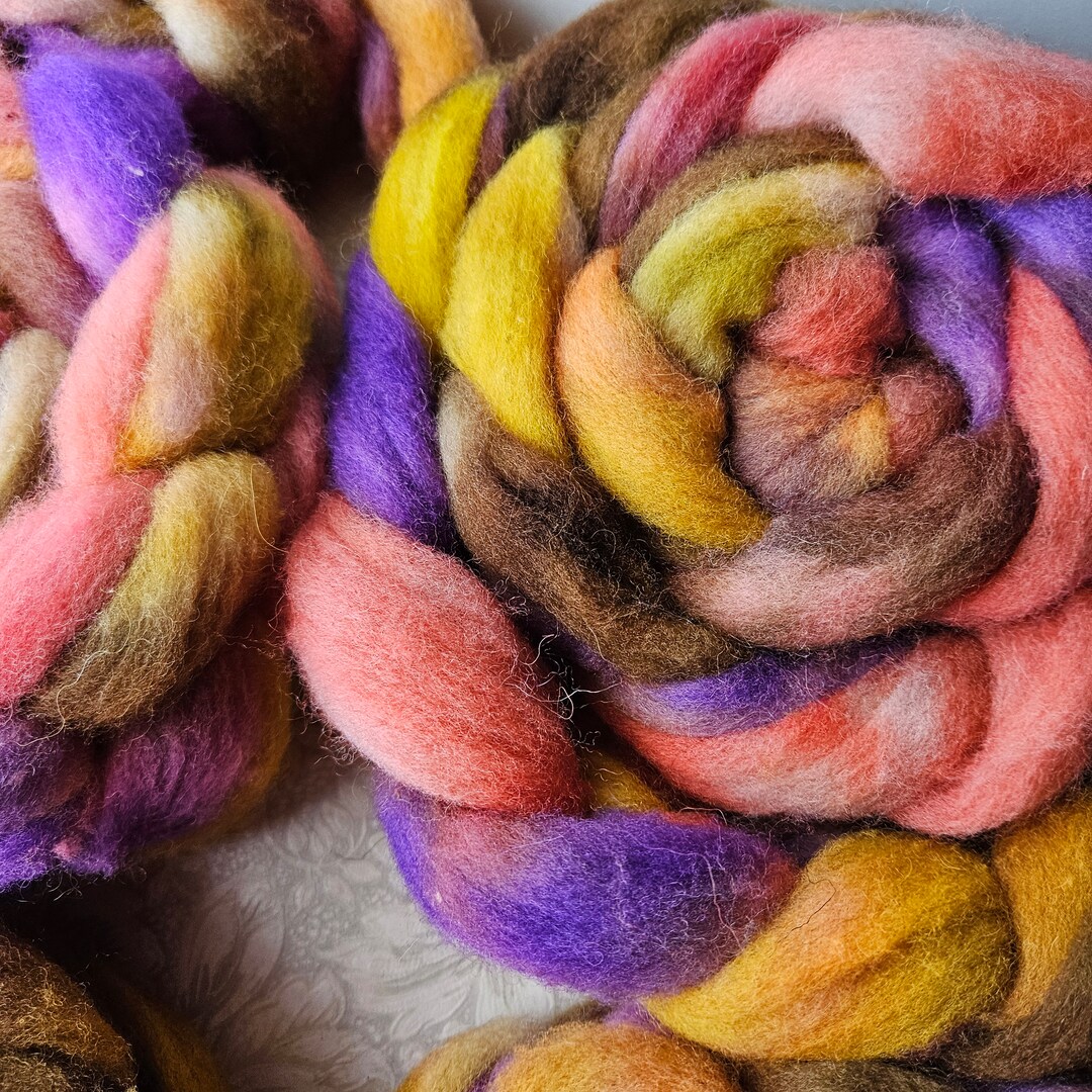 Honeycrisp 4 Oz Dorset Roving / Wool for Spinning Yarn, Wet or Needle ...