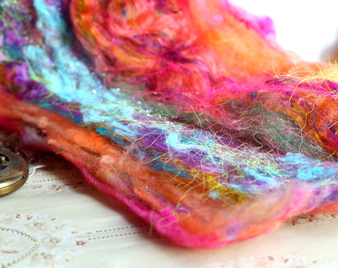 Sea Shanty 1.6 Oz Art Batt Columbia X CVM Blend Wool Batt Textured for ...