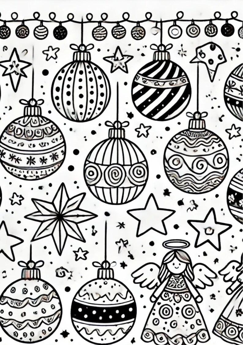 Christmas Holiday Coloring Book - Etsy