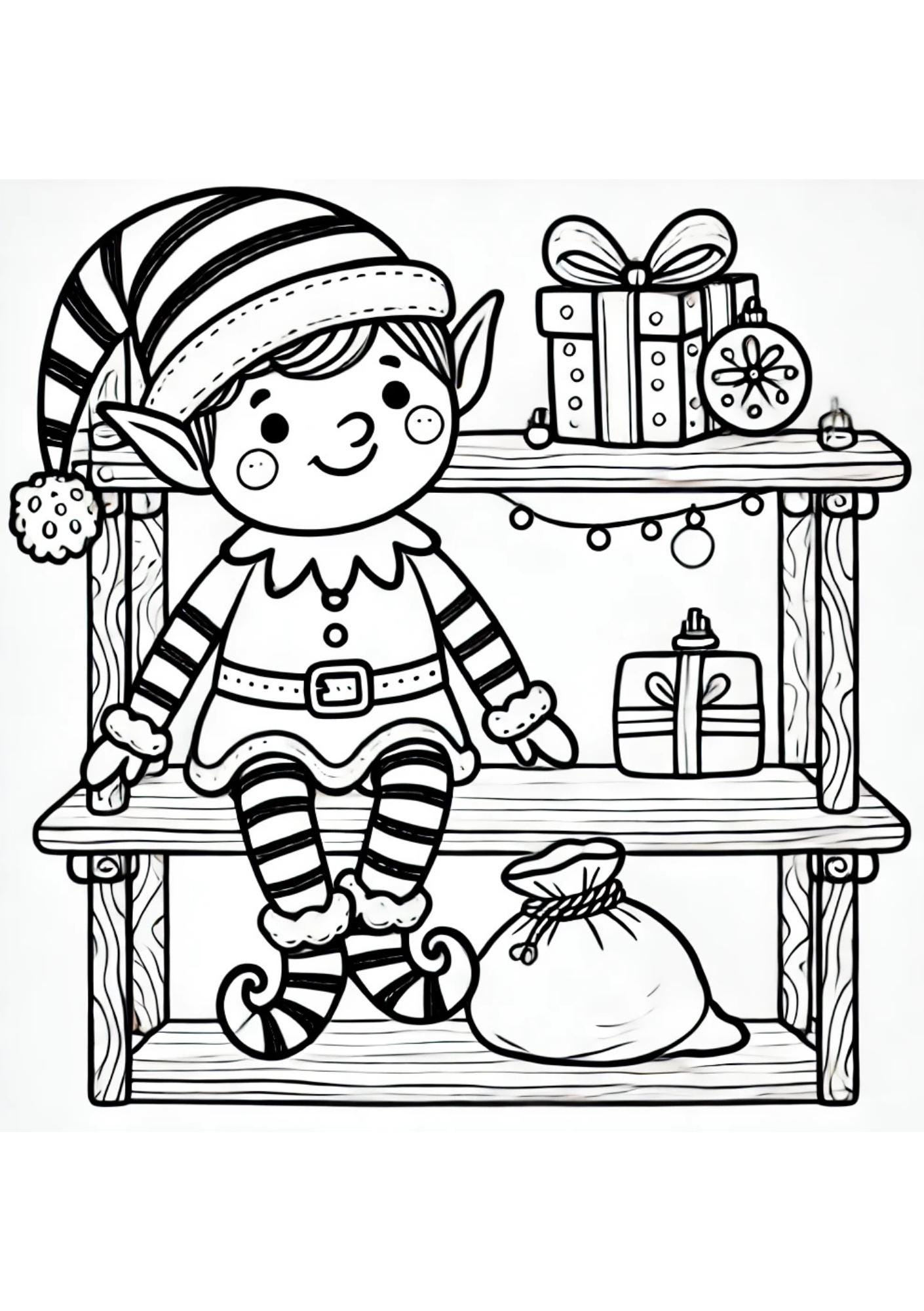 Christmas Holiday Coloring Book - Etsy