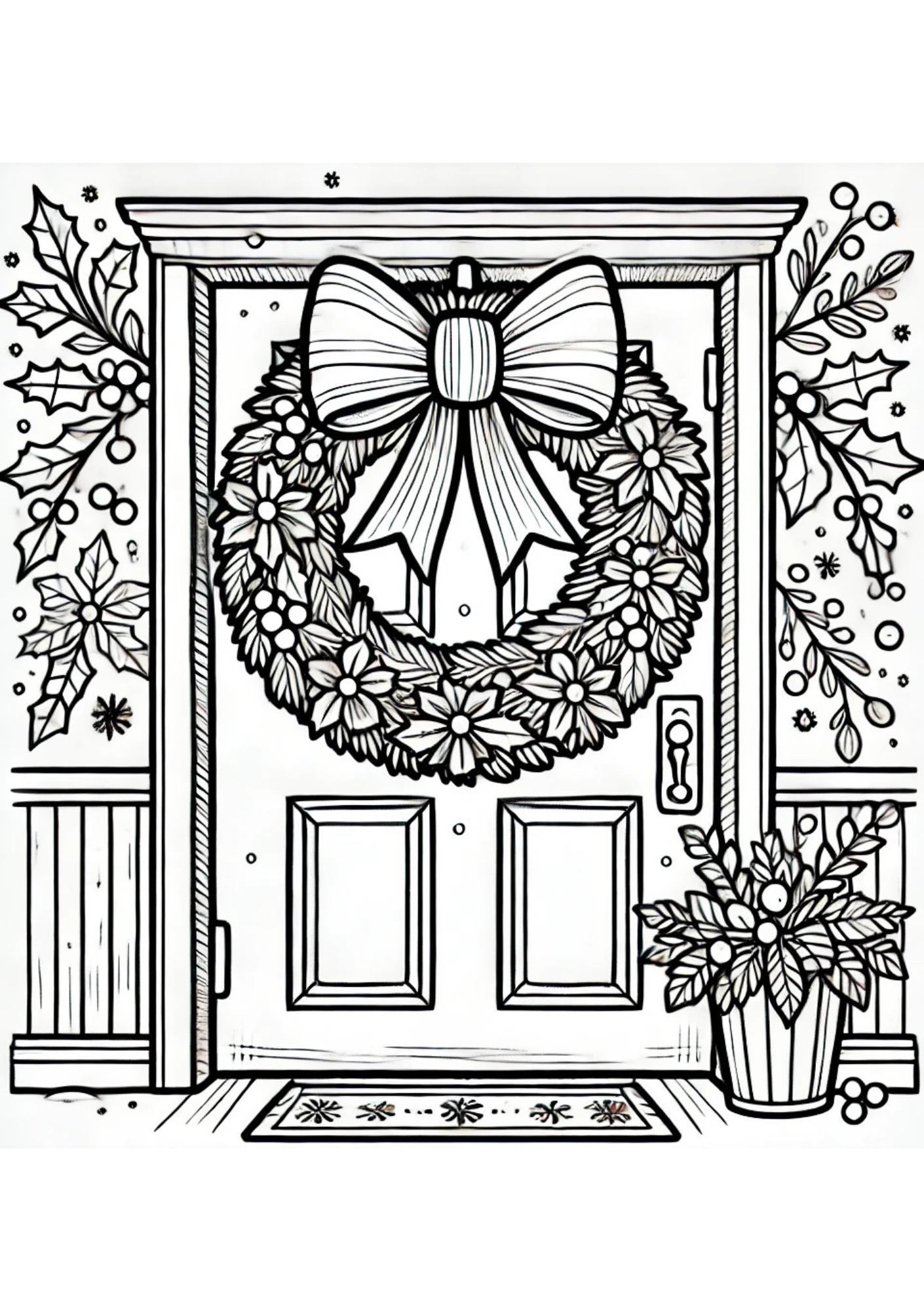 Christmas Holiday Coloring Book - Etsy