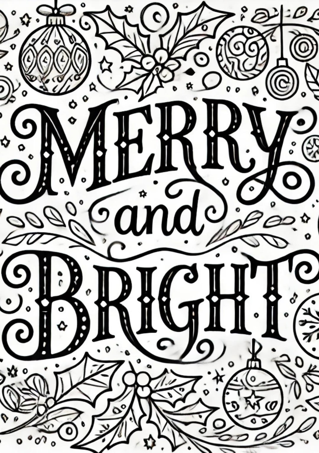 Christmas Holiday Coloring Book - Etsy