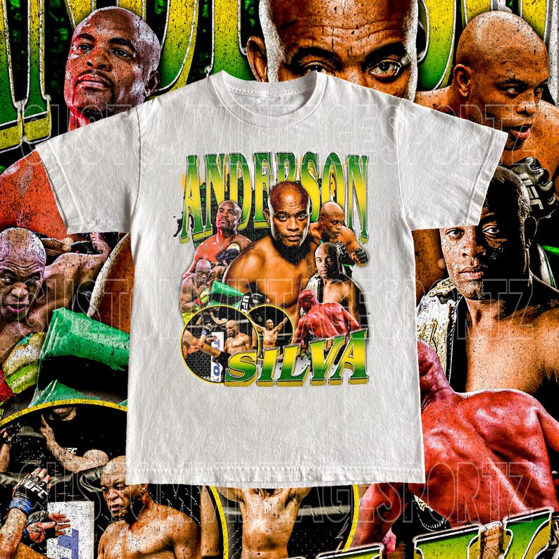 Anderson Silva High Quality T Shirt - the Spider Custom Vintage Design ...