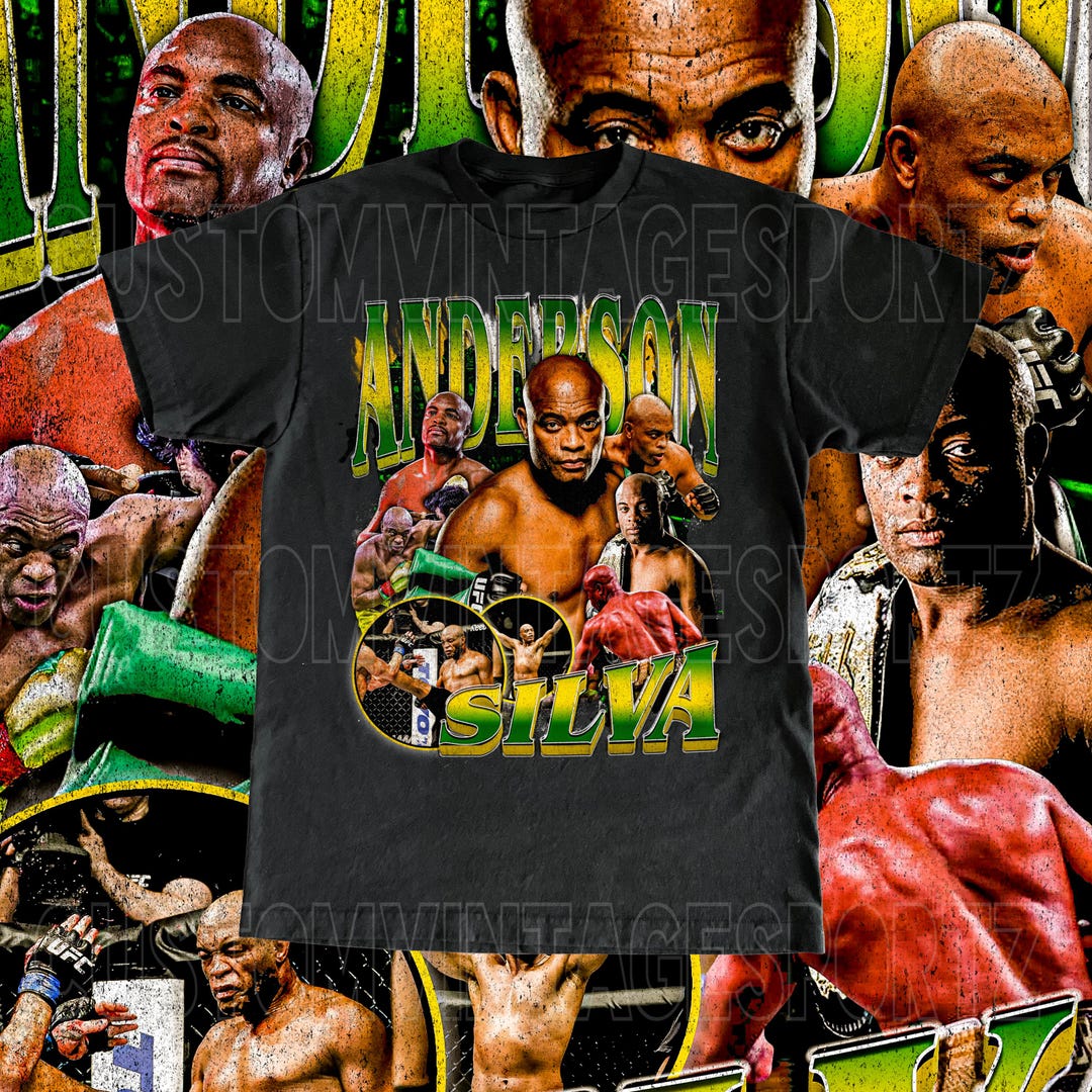 Anderson Silva High Quality T Shirt - the Spider Custom Vintage Design ...