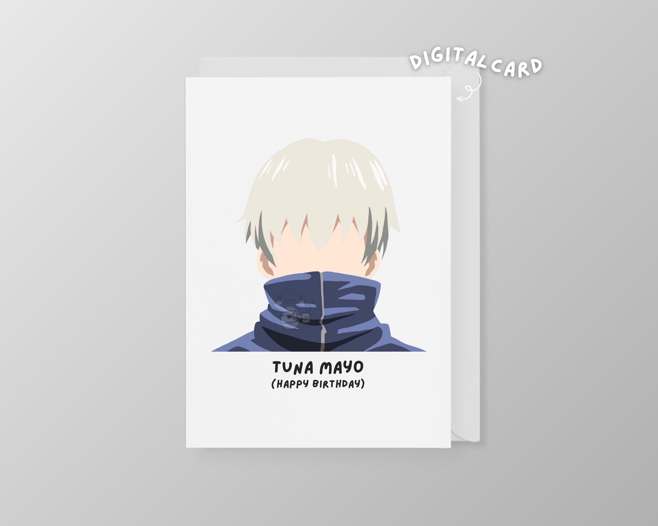 Printable Toge Inumaki Birthday Card Digital Card Jujutsu Kaisen JJK ...