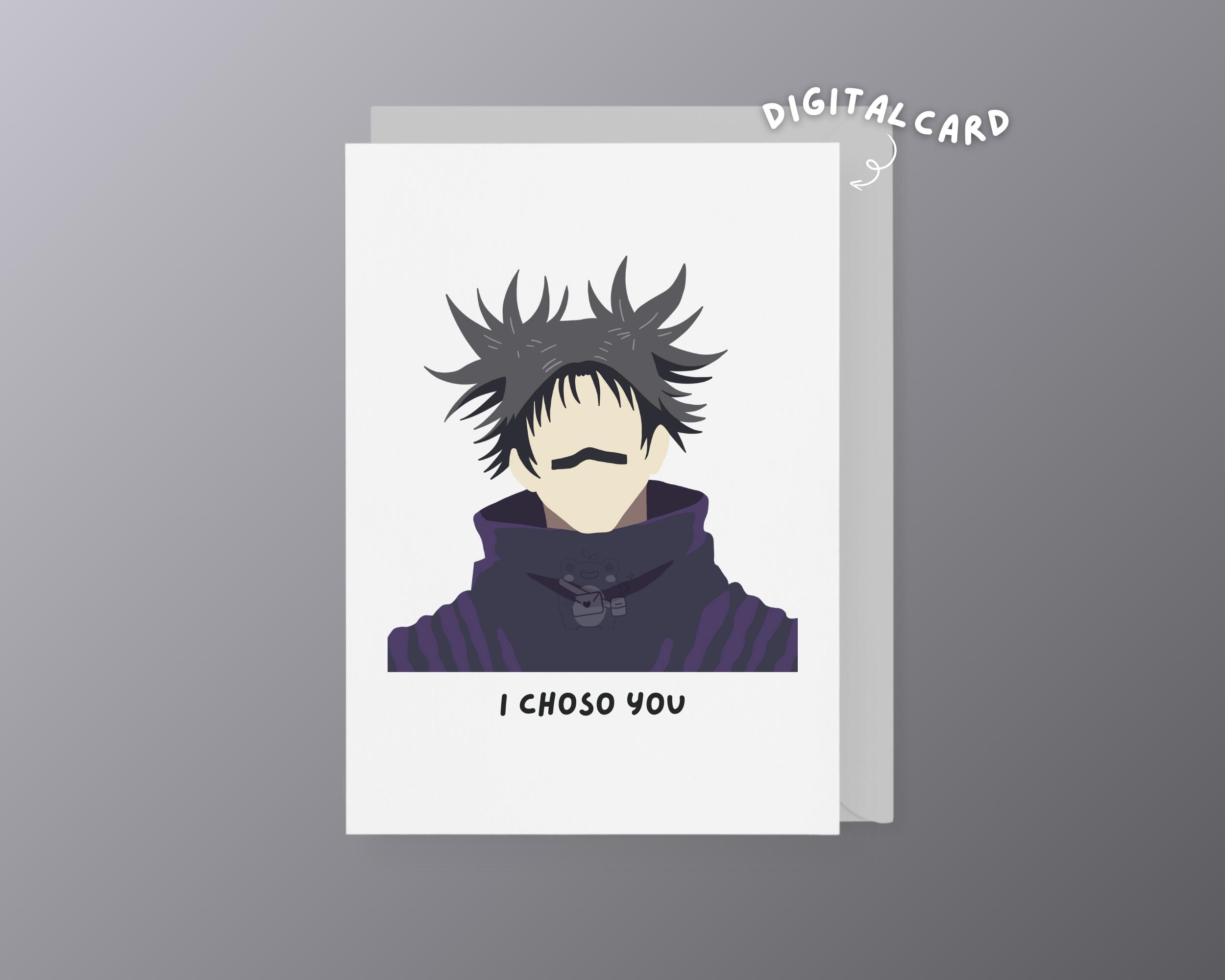 Printable Choso Jujutsu Kaisen I Choso You Digital Card Birthday ...