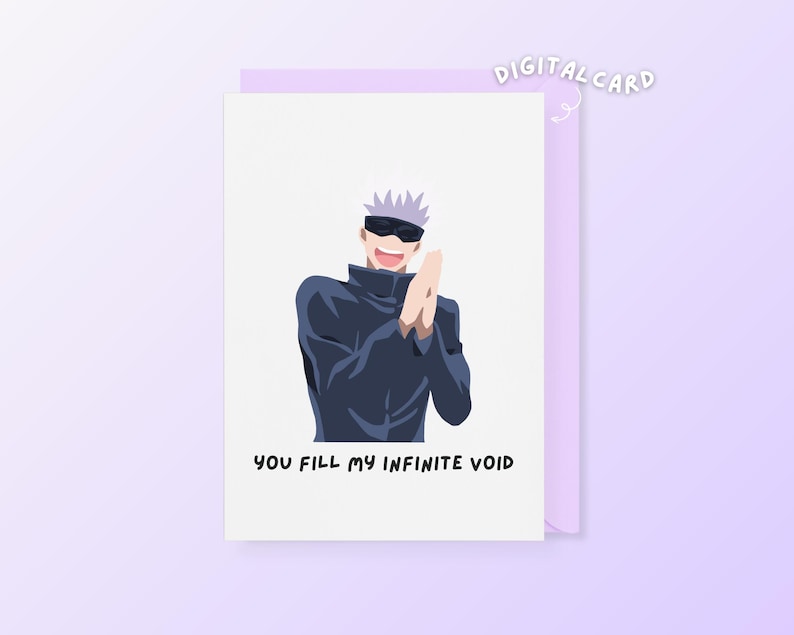 Printable Gojo Satoru You Fill My Infinite Void Jujutsu Kaisen JJK ...