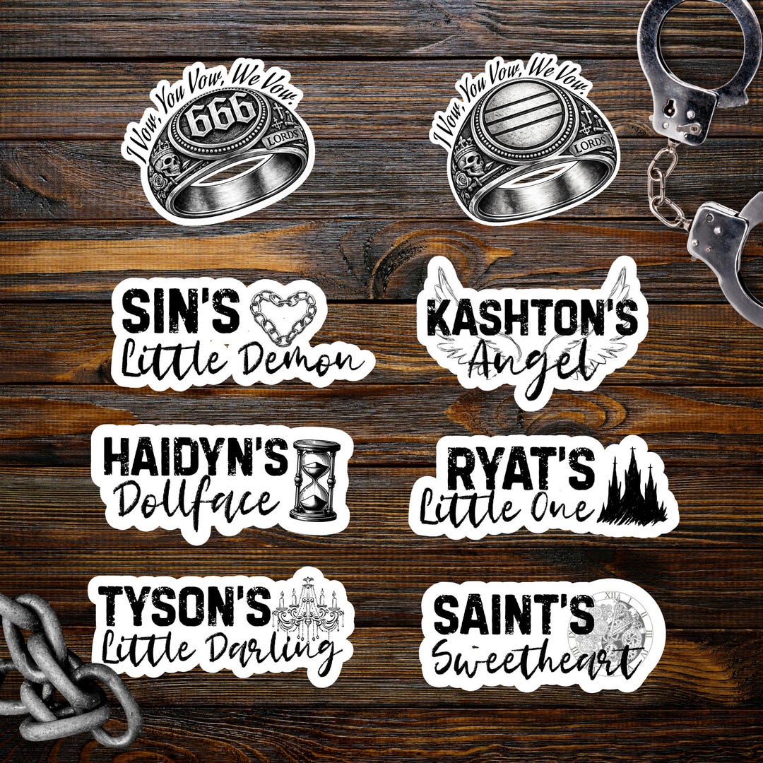 LORDS Series Stickers Set 2 | Spade Brothers Dark Romance | Waterproof ...