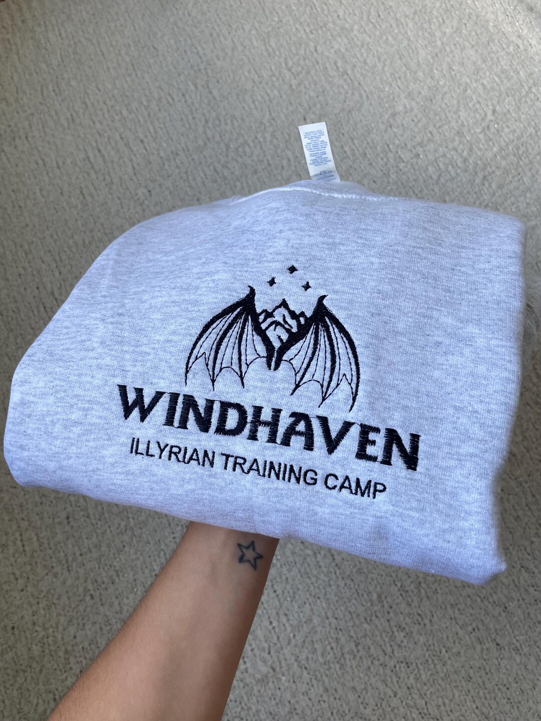Windhaven Illyrian Training Camp Sweatshirt - ACOTAR Embroidered ...