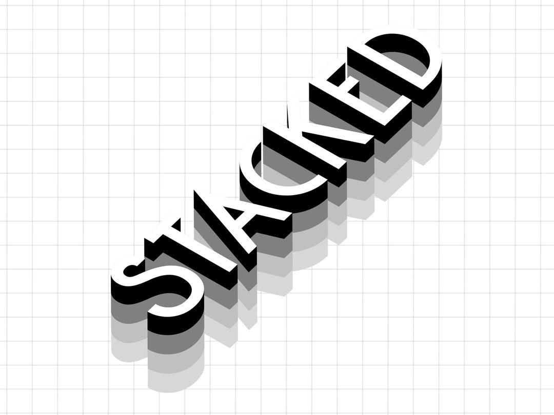 Stacked Letters PNG, Personalize With Your Own Word, Made to Order ...