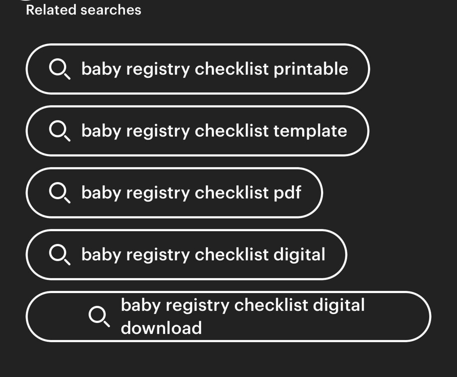 Baby Registry Checklist Printable | Baby Essential List Pdf | Digital ...