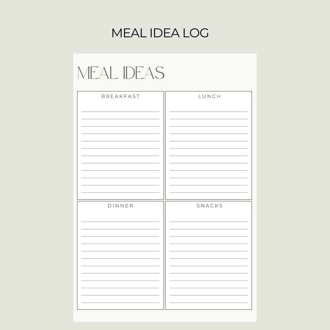 Printable Fitness Planner Bundle Set Wellness Journal Habit Tracker ...