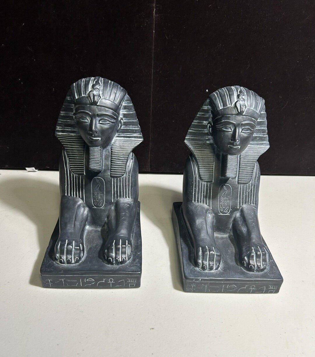 Egyptian Sphinx Art Deco 90s Pharaoh Heavy Library Bookends - RARE - Etsy