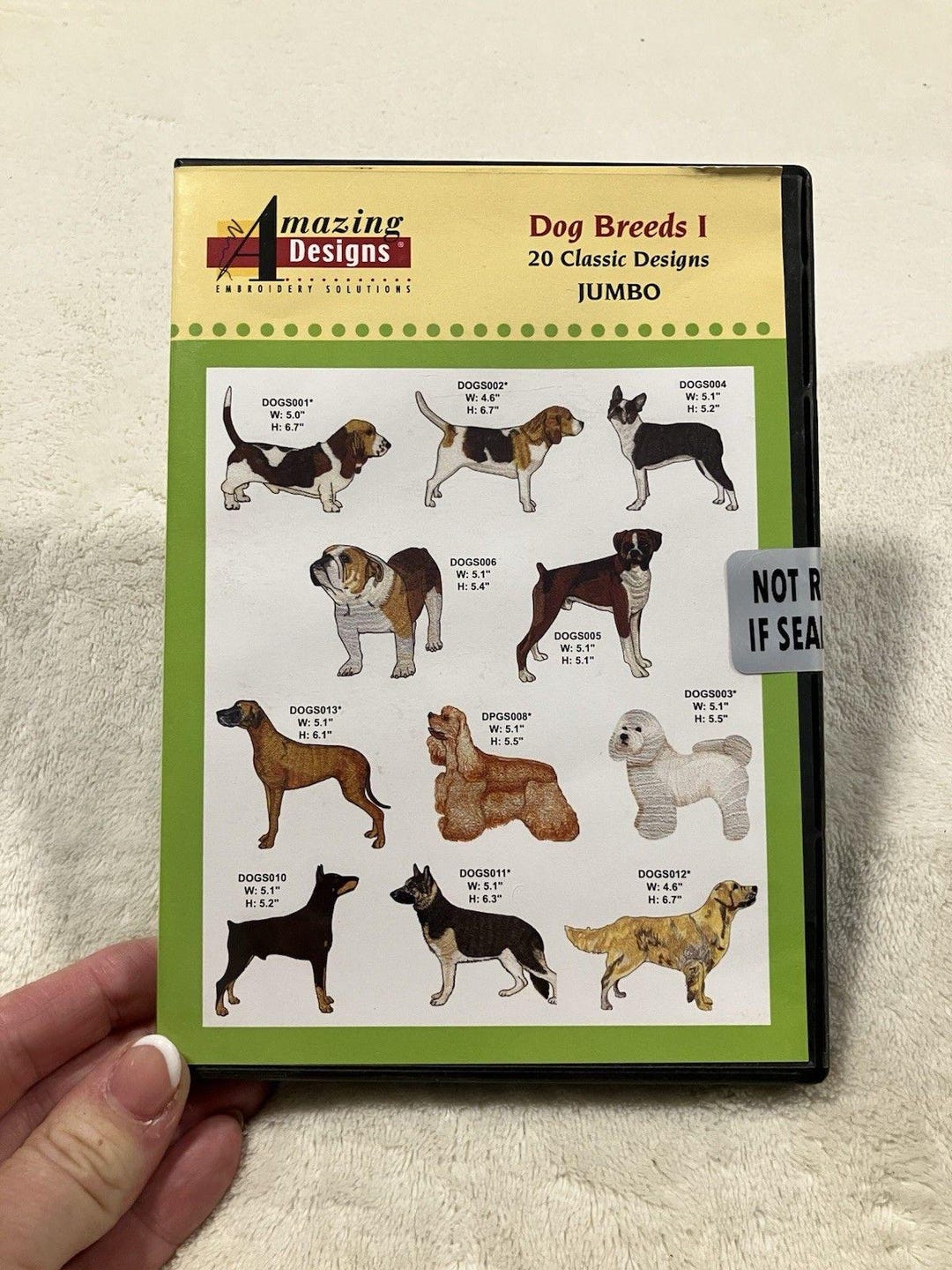 Amazing Designs Embroidery Solutions Dog Breeds 20 Classic Designs ...
