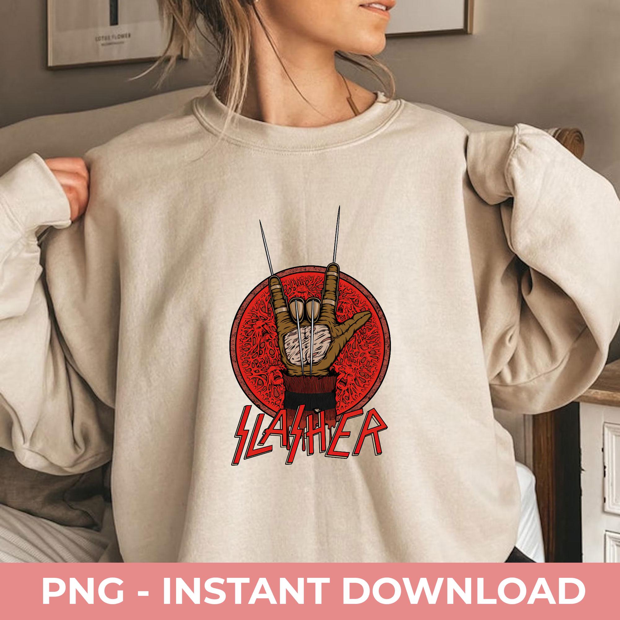 Slasher Claws Horror Movies PNG File, Flower Halloween Horror ...