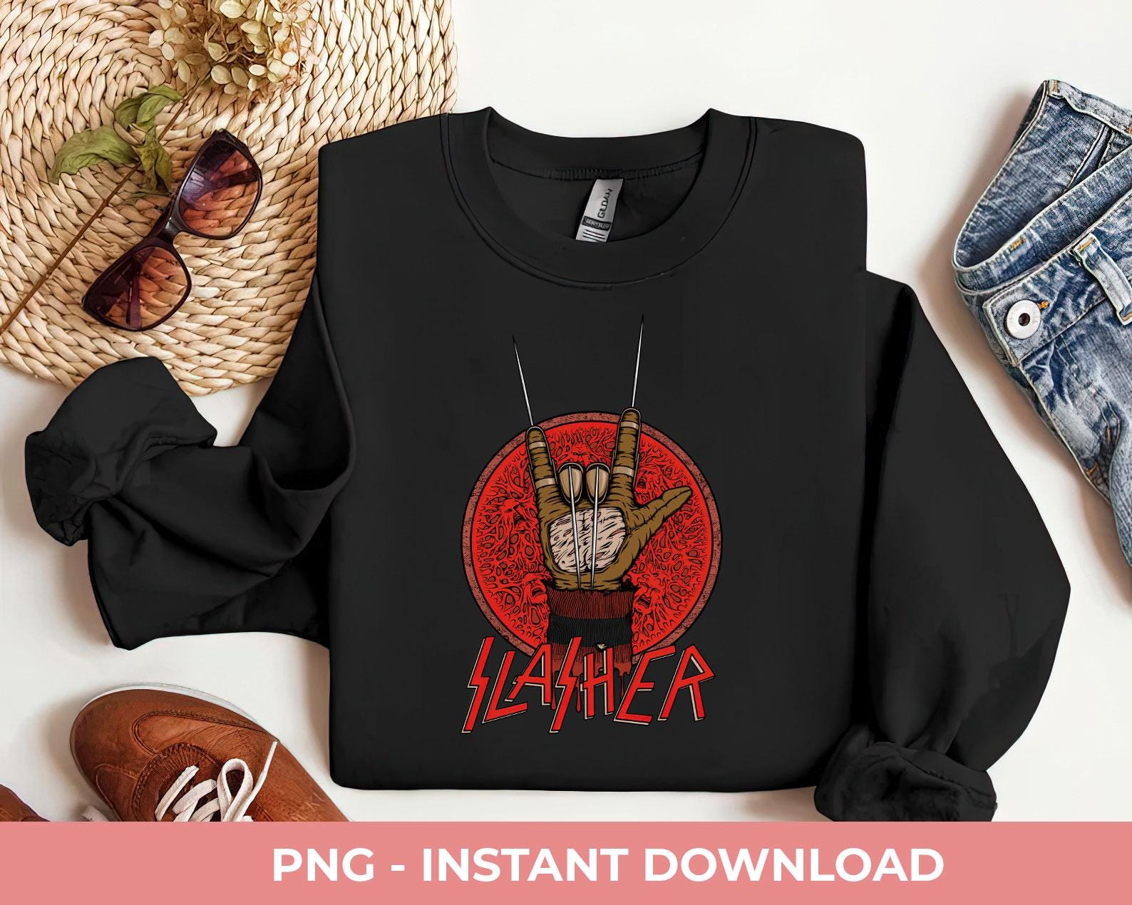 Slasher Claws Horror Movies PNG File, Flower Halloween Horror ...